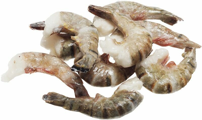 Креветки черные тигровые в панцире без головы 21/25 1кг