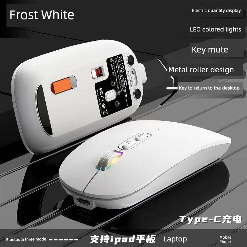 Беспроводная Bluetooth-мышь для ноутбуков Apple MacBook Pro, M2/M13, с зарядкой, бесшумная, для iPad Официальная