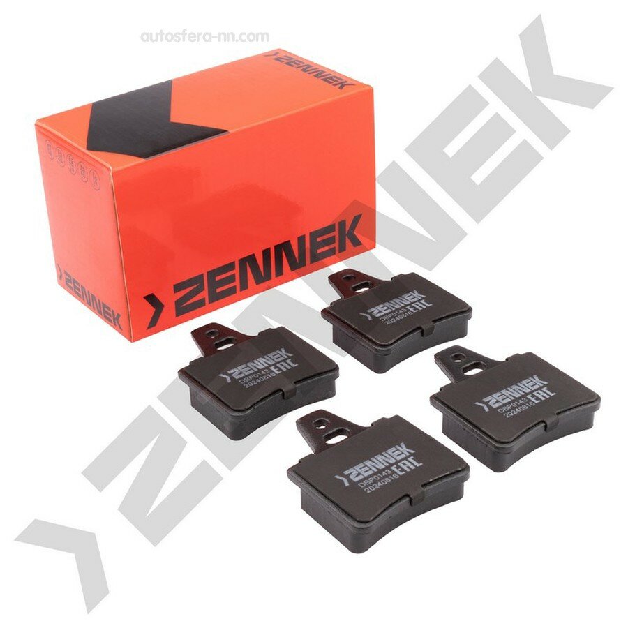 ZENNEK DBP0143 Колодки тормозные дисковые задние CITRON XANTIA 93-03, XM 89-00 ZENNEK DBP0143