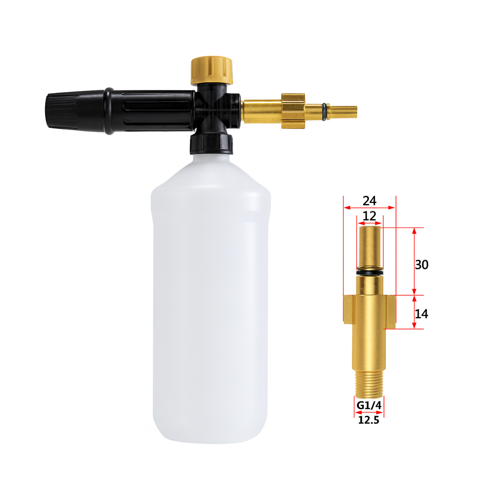 Пенная насадка на мойку Реап ( Reap) модели с резинкой на адаптере 12мм