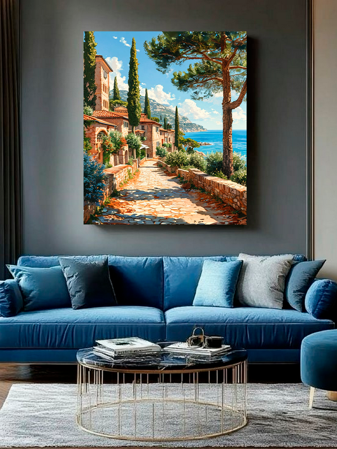 Картина по номерам Морское побережье 40х50 см, хлопковый холст на подрамнике, акрил