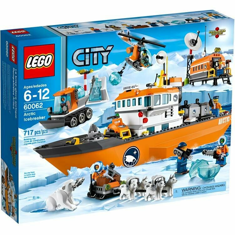 LEGO City Collection Полярный ледокол Корабль Конструктор 717 шт. 60062 null