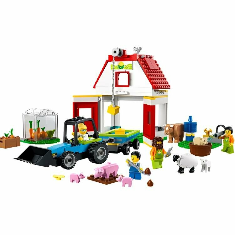 LEGO Сарай и Ферма Животные Пластиковые Конструкторы 230 шт. 60346