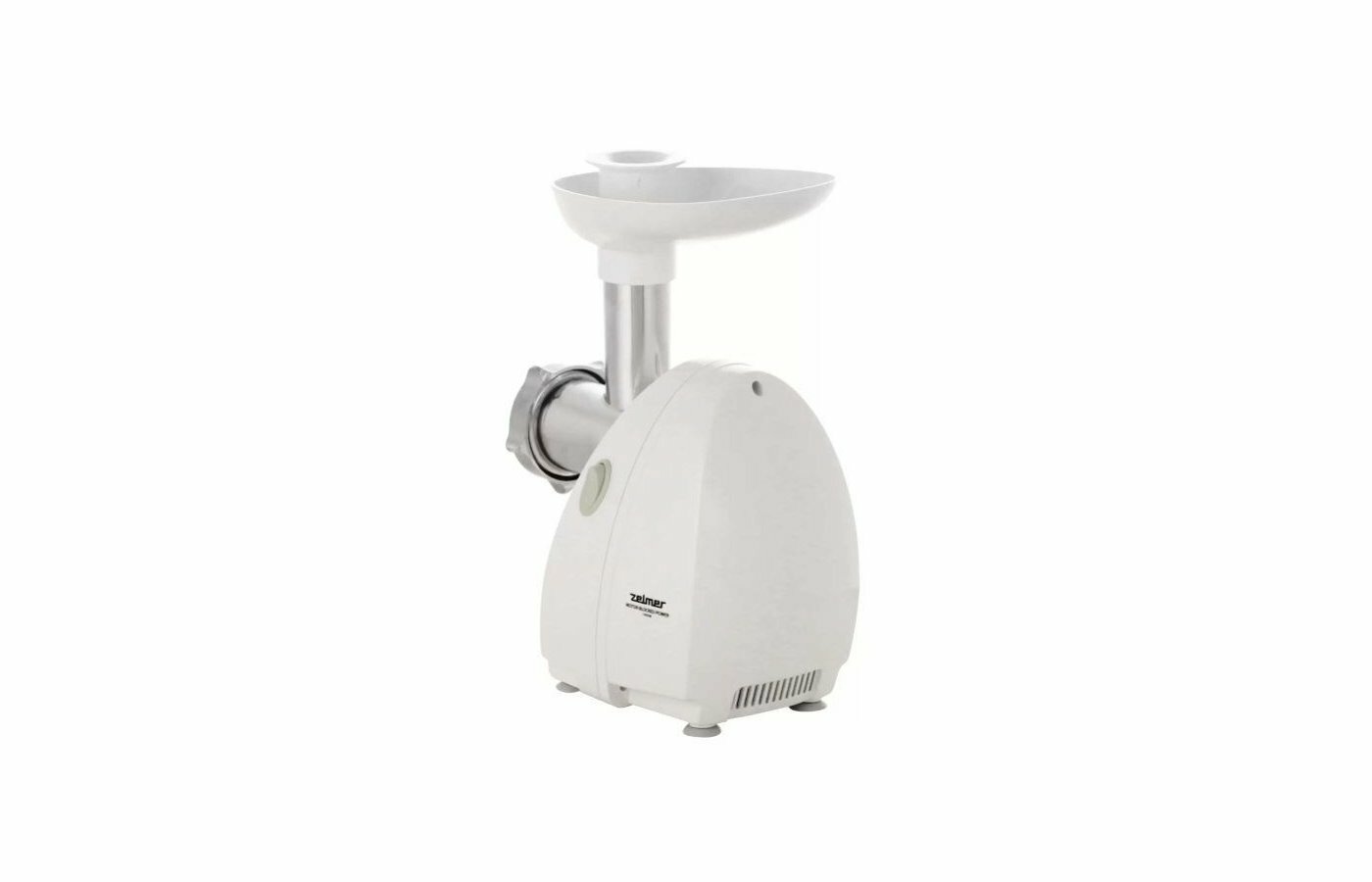 Мясорубка Zelmer ZMM4080B, пластик, 300 Вт, система реверса, белая