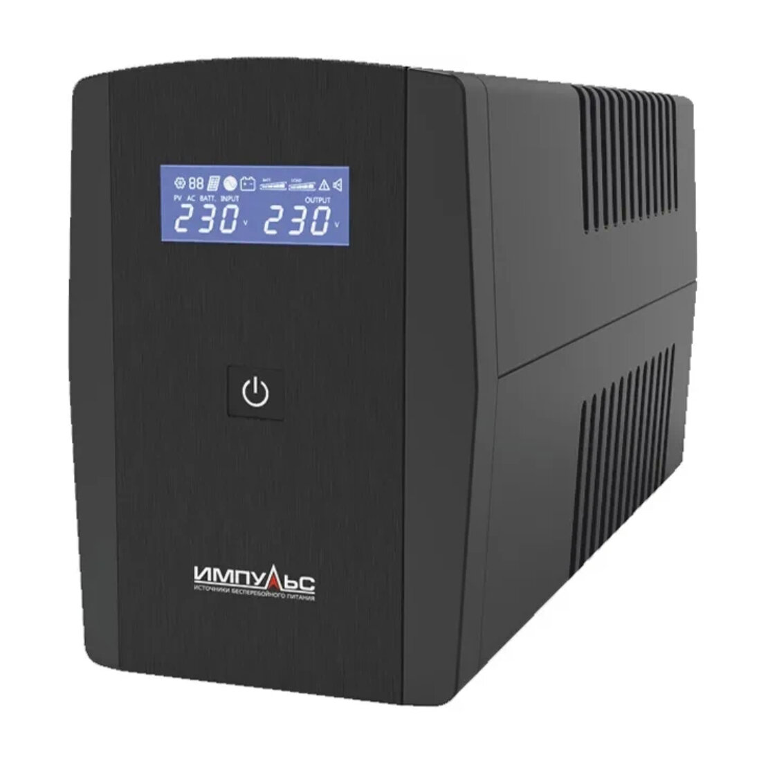 ИБП Импульс Юниор Смарт 800 black/JS80102, линейно-интерактивный, 800 ВА/480 Вт, 12 В, 7.5 Ач, холодный старт, черный