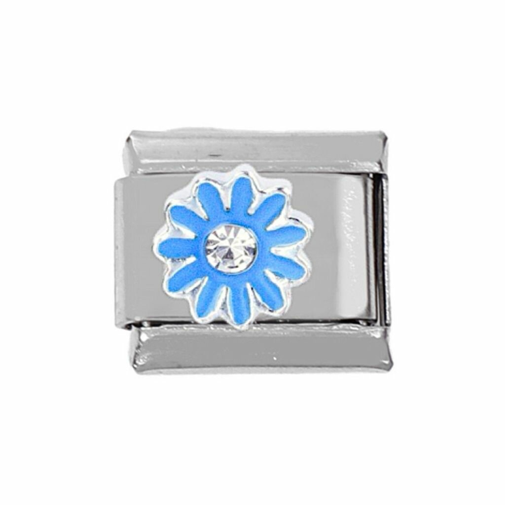 Цветочная серия Итальянских браслетов-шармов из нержавеющей стали для изготовления поделок своими руками