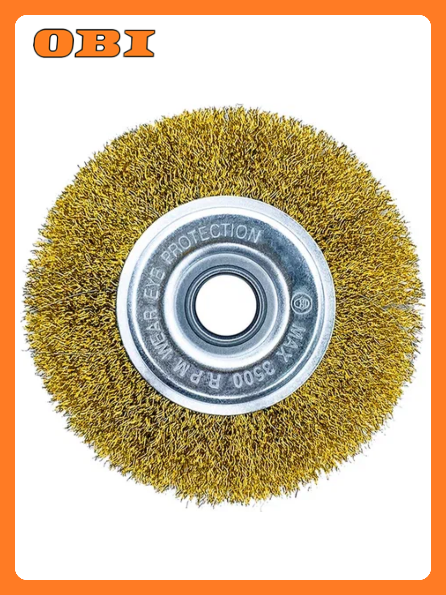 Щетка плоская (125х22 мм; латунированная проволока) для УШМ vertextools 12099-125