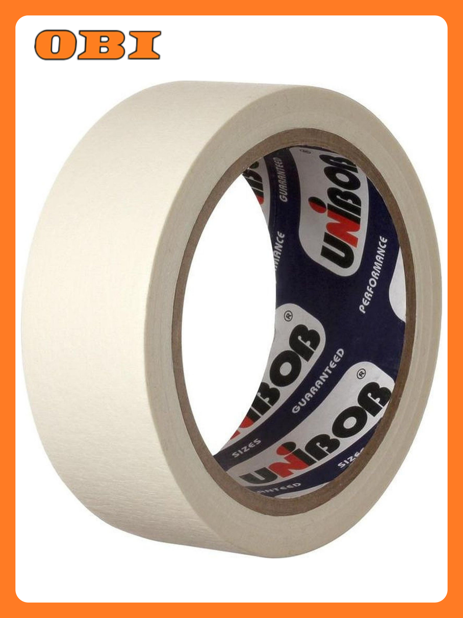 Малярная лента UNIBOB 48 мм х 25 м белая