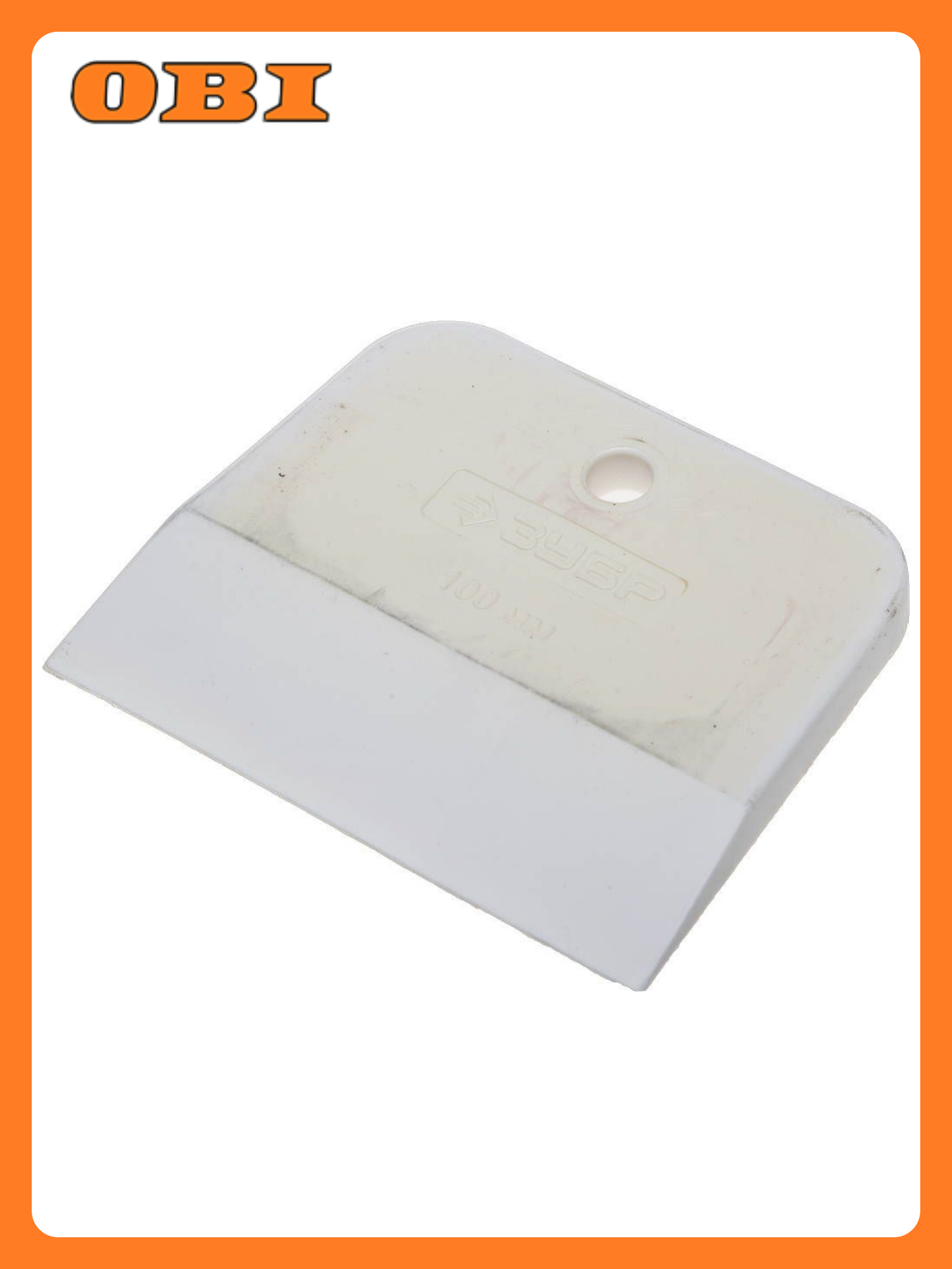 Шпатель резиновый ЗУБР белый 100 мм