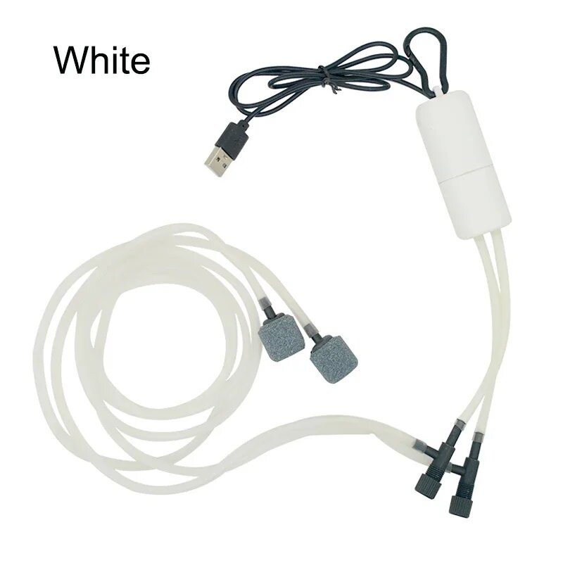 USB воздушный насос для аквариума Белый