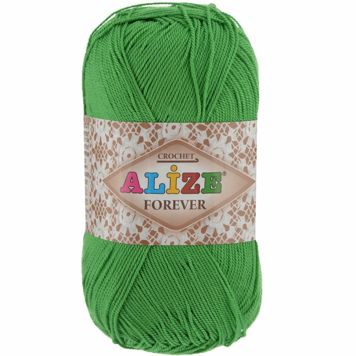 Пряжа для вязания Alize Forever 126 зеленый 1 моток 50 гр/300 м 100% микрофибра