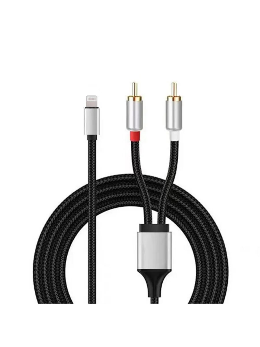 Двойной разъем RCA к 8-Контактному Разъему Aux Стерео Кабель-Разветвитель для iP