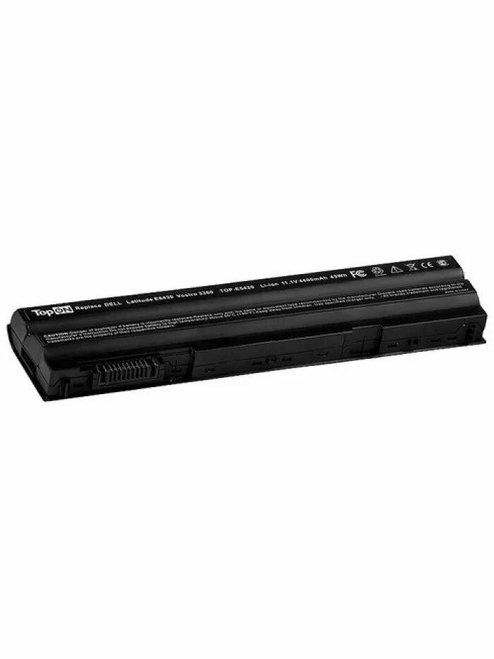 Аккумулятор TopON TOP-E5420, для ноутбуков Dell Latitude/E6120/Inspiron/Vostro, 11.1В 4400мАч 49Втч
