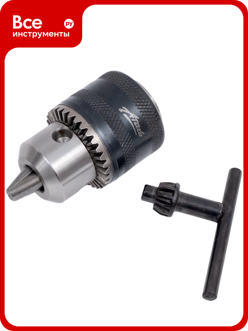 Патрон №10 (1.5-10 мм; 1/2") с ключом атака 7088630