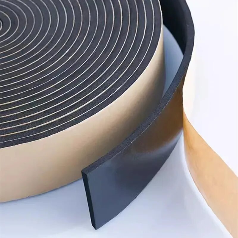 Черная самоклеящаяся уплотнительная лента EPDM 10 м 10mmx15mm 10M