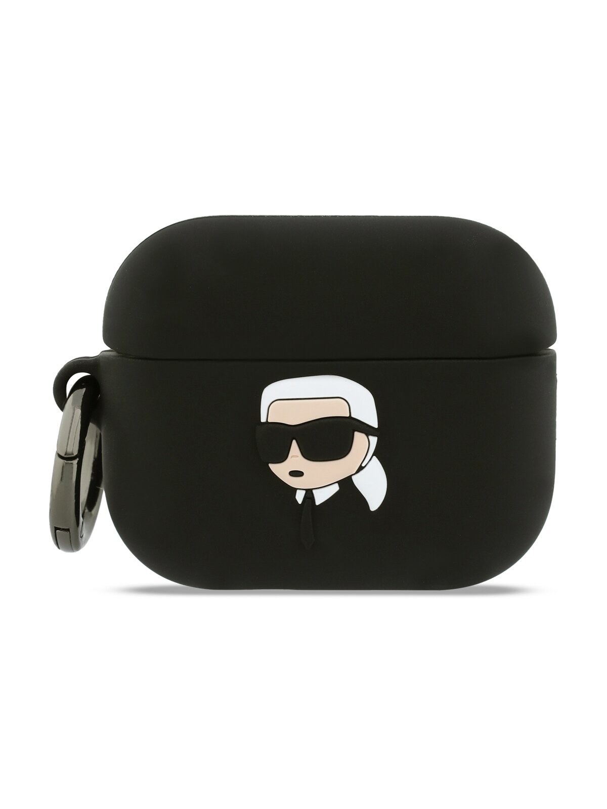 Karl Lagerfeld силиконовый чехол с кольцом для Airpods Pro 3, Silicone case NFT 3D Karl, черный