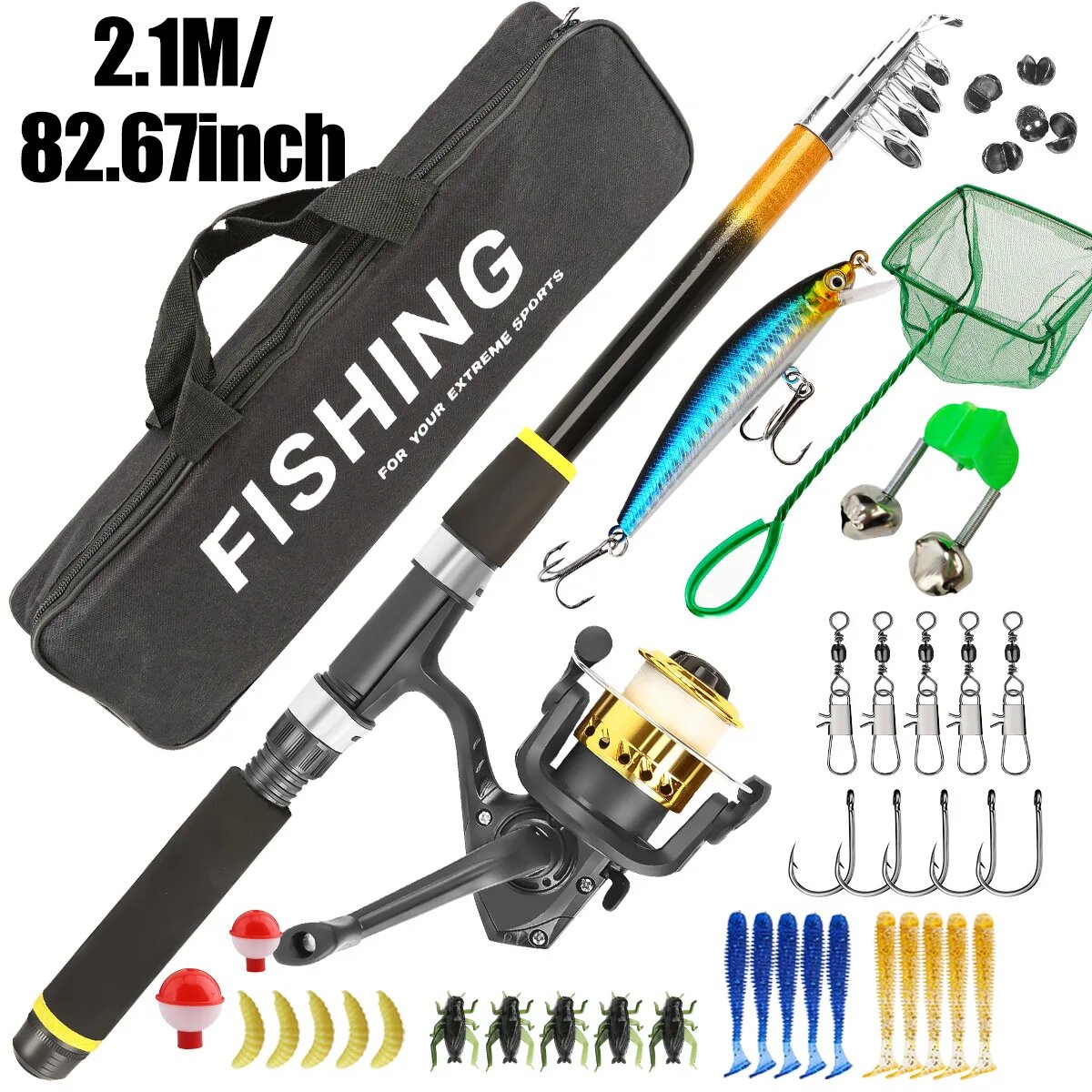 Набор удочек для морской рыбалки Fishing Rod 2.1m Set A