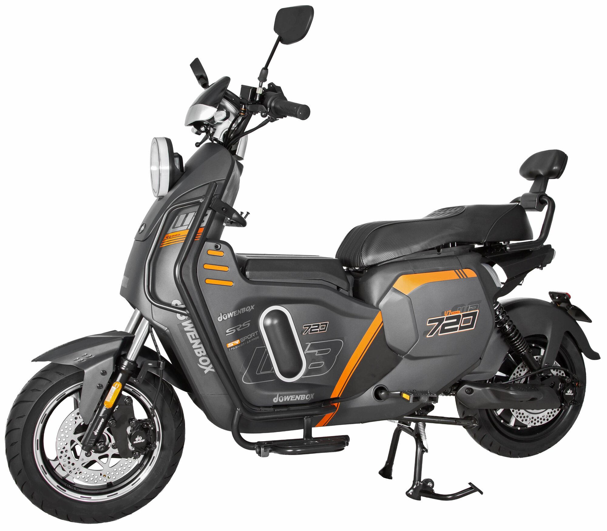 Электроскутер WENBOX U7 2000W (52V/72Ah) железофосфатная АКБ - Серый