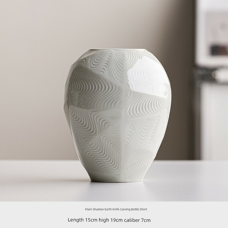 Минималистичная ваза из бамбука и керамики в итальянском стиле, абстрактное искусство, декор для дома, отеля,