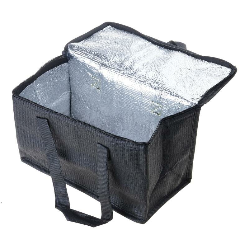 Портативный термоланчбокс, Черный - большой