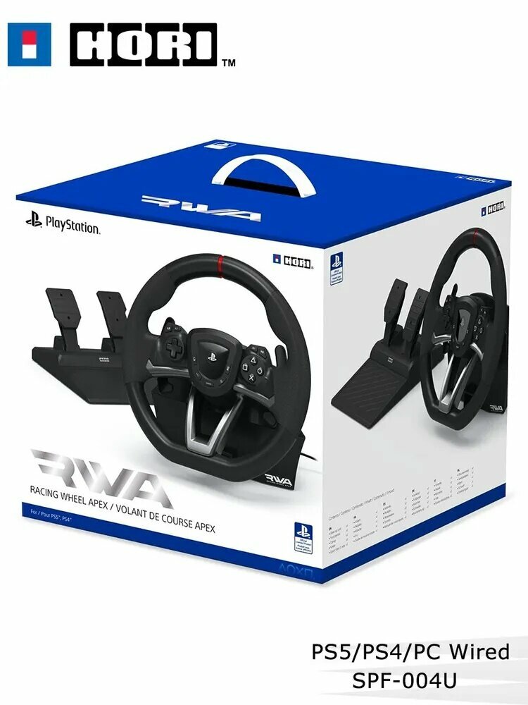 Руль Hori Racing Wheel APEX PS5, PS4, ПК Windows 11/10 (SPF-004U)