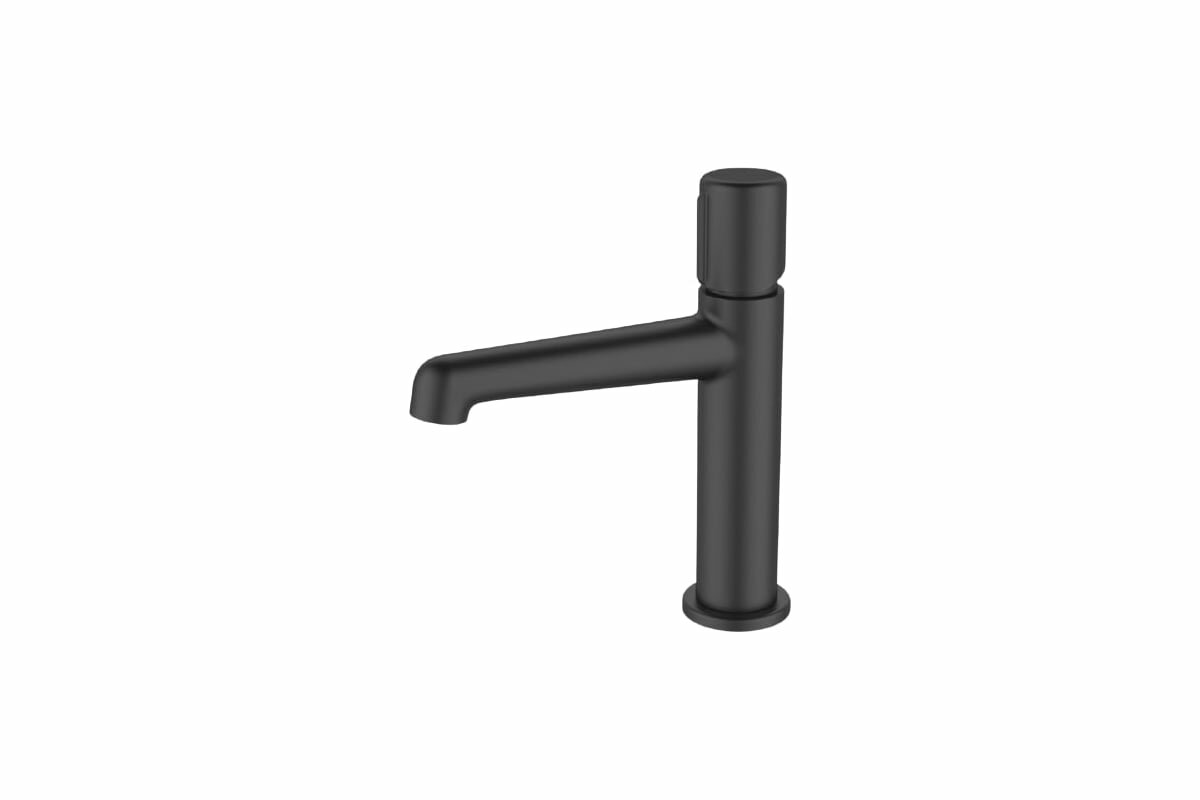 UNO Смеситель для раковины с донным клапаном, чёрный UNO-LVM-NERO