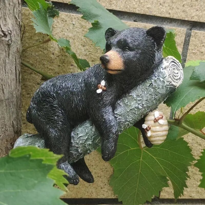 Фигурка садовая Милый медвежонок 25x8.5x14см Садовая фигура из пластика — фото 1