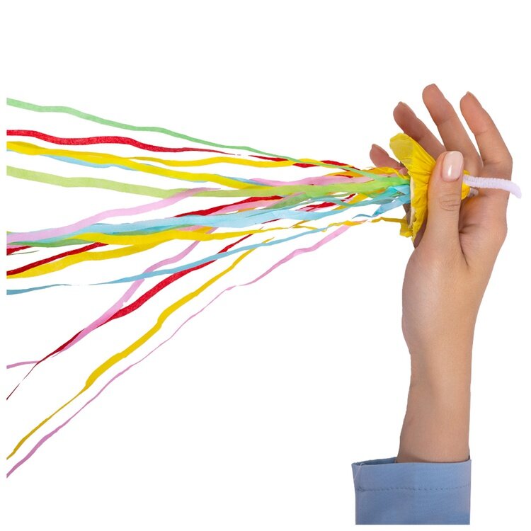 Набор бумажного серпантина КНР Мусора нет, разноцветный, 6 шт