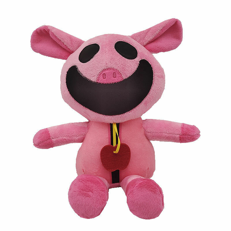 Плюшевая игрушка Poppy Playtime Smiling Critters - Розовая Свинка, 25-30 см, 120 г, Мягкая и Милая для Детей