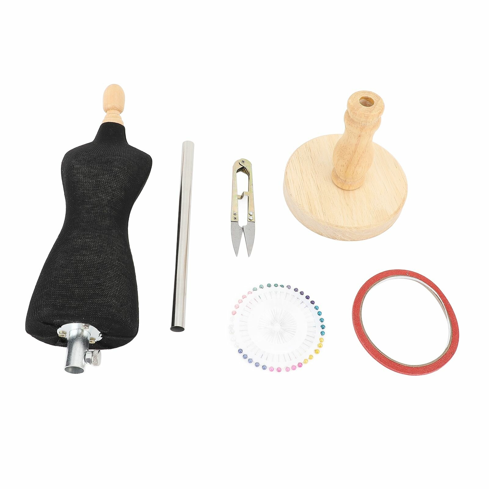 Женский манекен, мини, настольный, черный 1/4