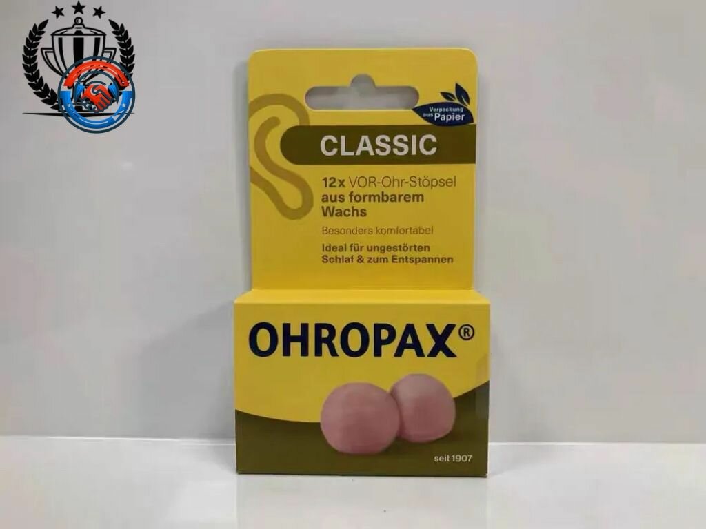 Ohropax восковые затычки для ушей, немецкий импорт, 12 штук защита слуха при сне, путешествиях, медитации и концертах