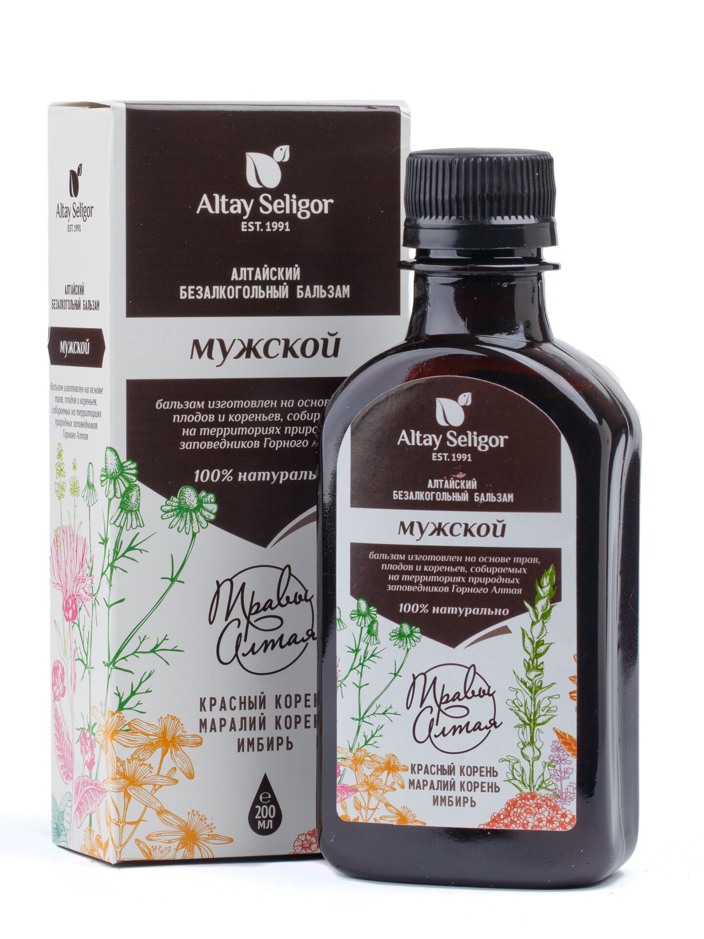 Бальзам безалкогольный Altai Seligor Мужской, 200 мл
