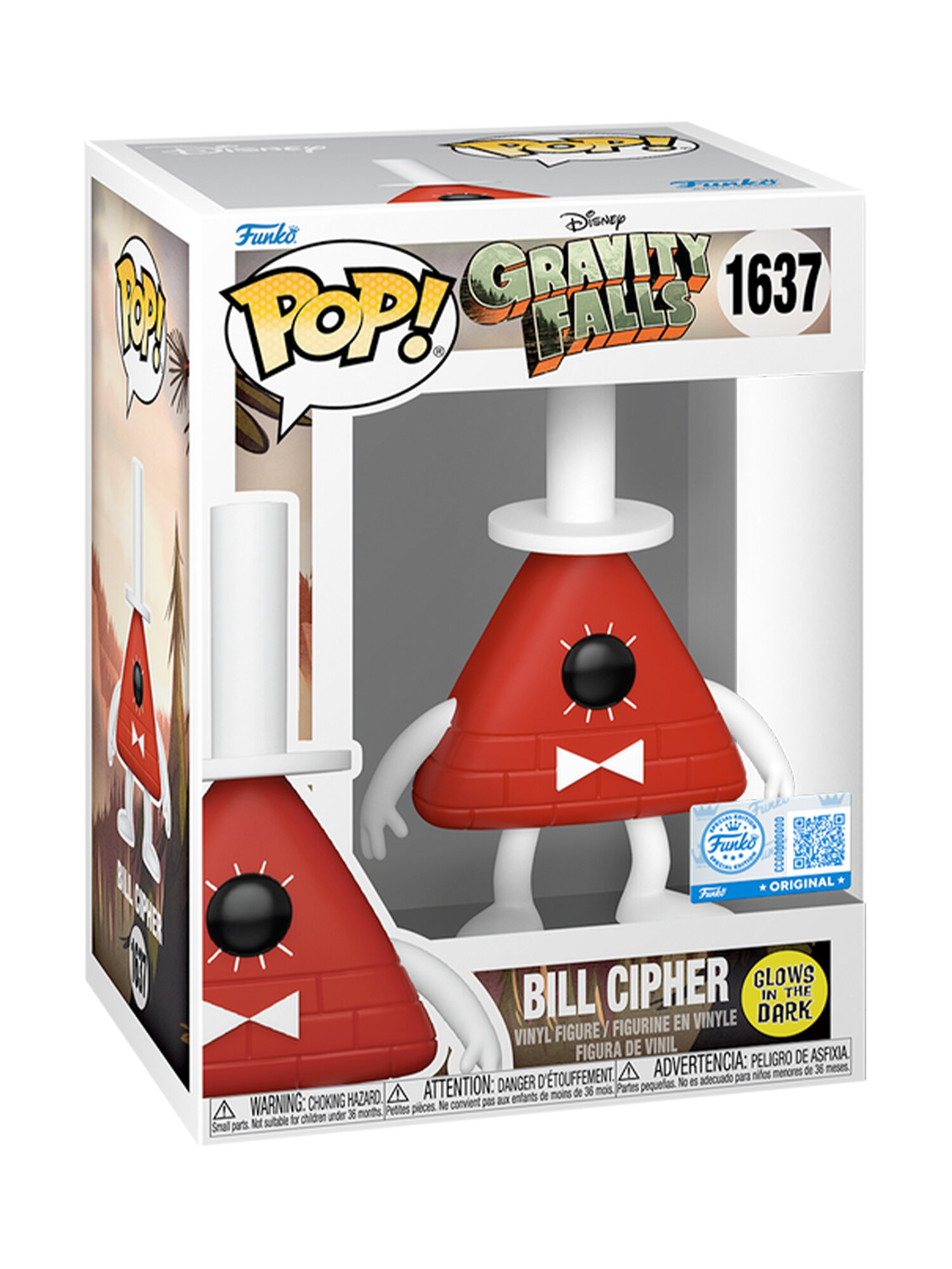 Фигурка Funko POP! Bill Cipher Glow (1637) Gravity Falls