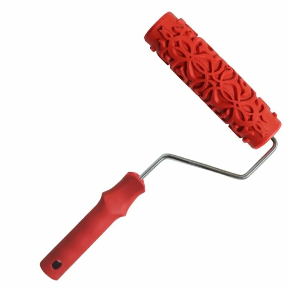 Декоративный валик для стен с цветочным узором, 7 дюймов, инструмент для нанесения краски, рельефный дизайн