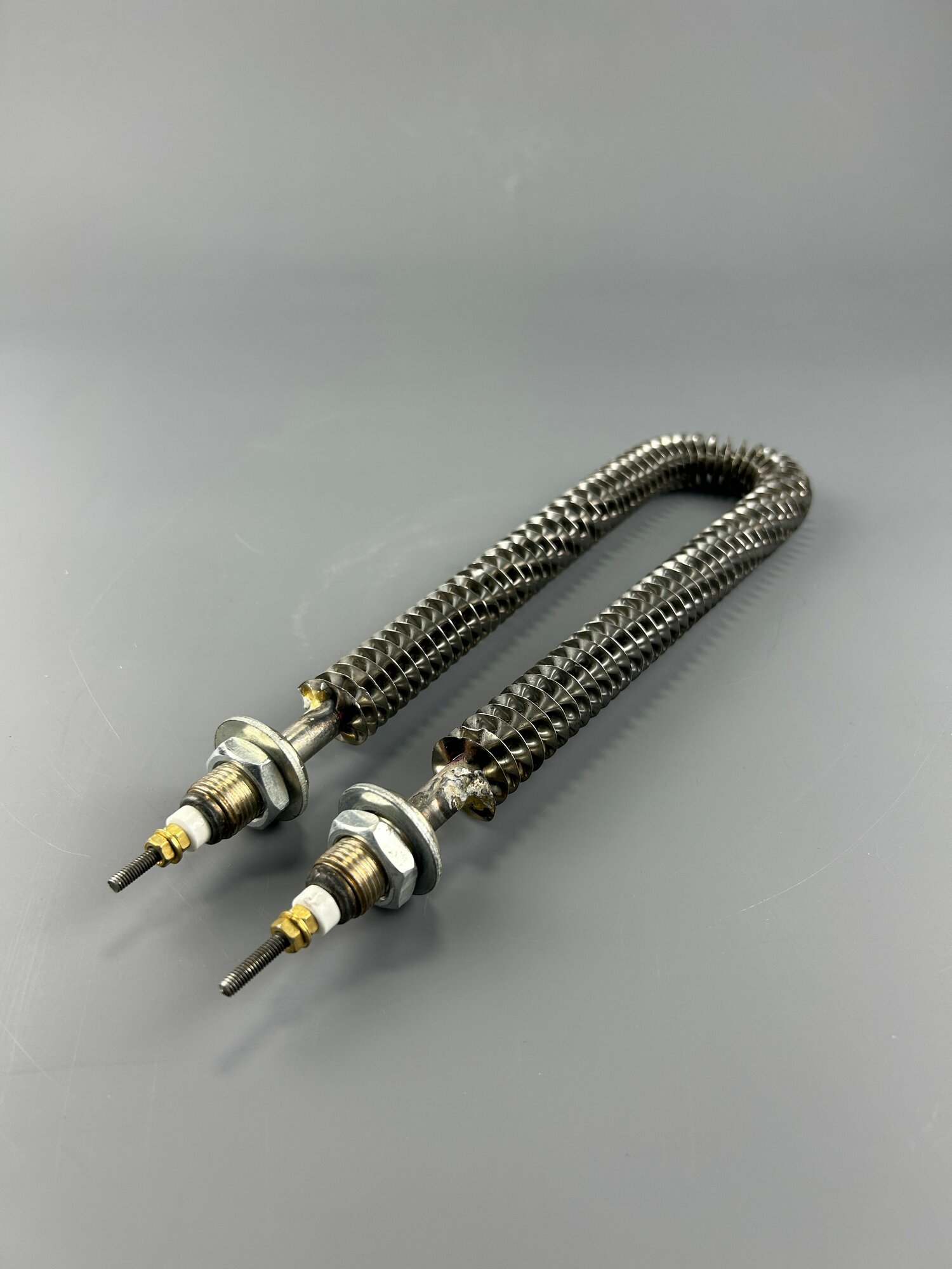 Тэнр 1,0 кВт 220В, U-образный, оребренный воздушный 25см, со штуцерами М16х1,5