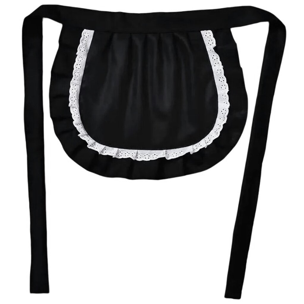 Девушки Косплей Поясной фартук Половина Фартука Кухонный фартук с оборками на талии Фартук горничной