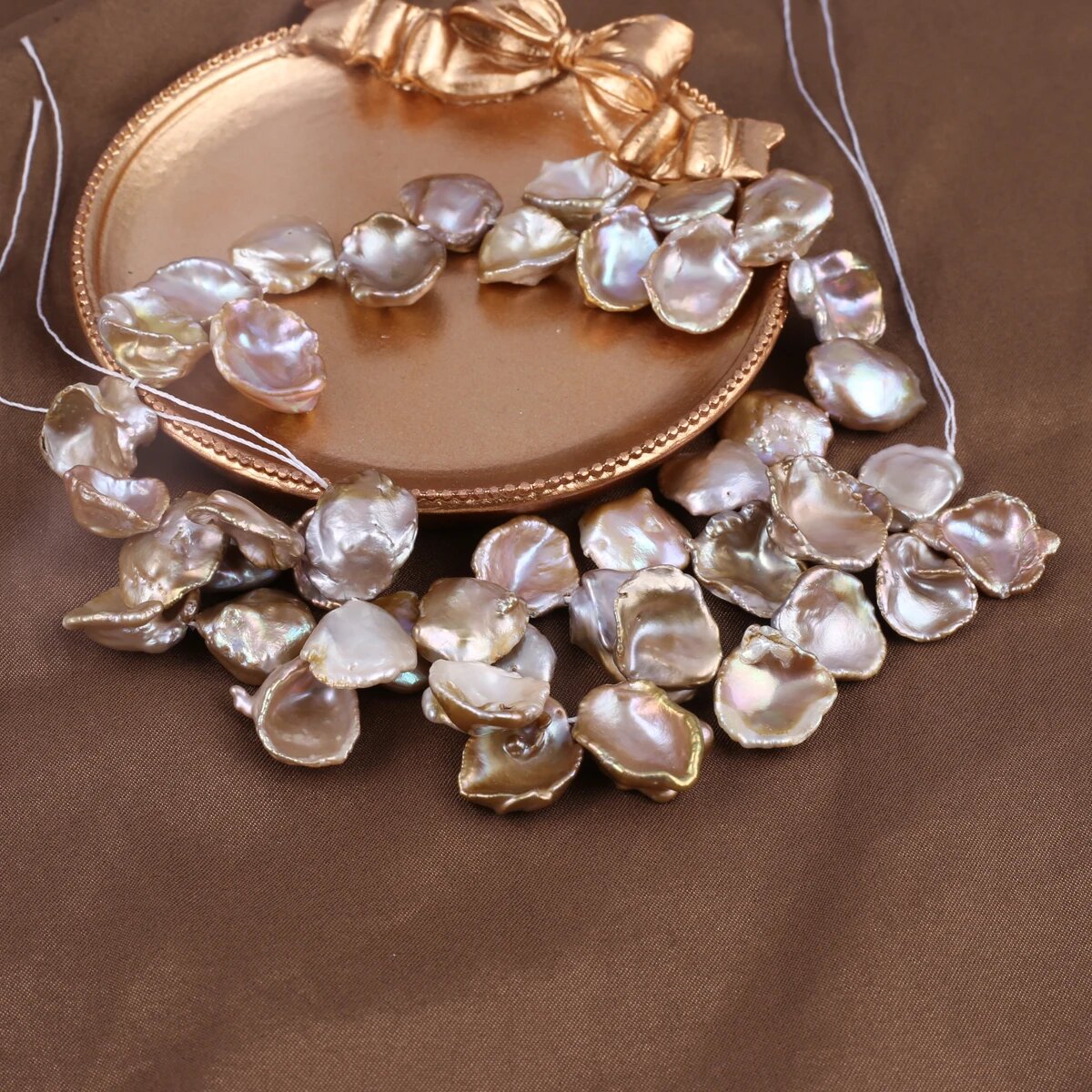 Натуральный жемчуг барокко фиолетовый 10x15mm