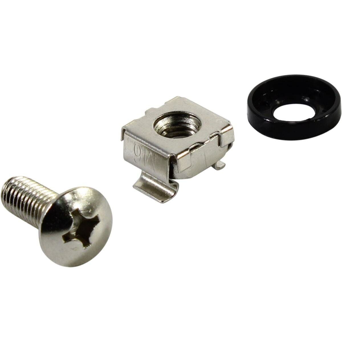 5bites Крепежный комплект для патч-панелей, винт, гайка клетьевая, шайба, 100шт