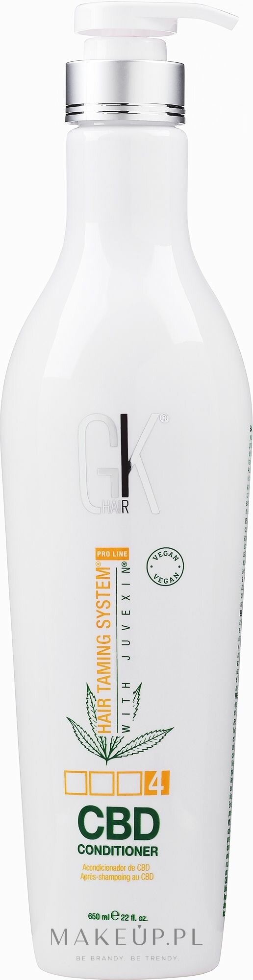 GKhair Увлажняющий кондиционер с веганским протеином CBD Vegan Conditioner 650 мл