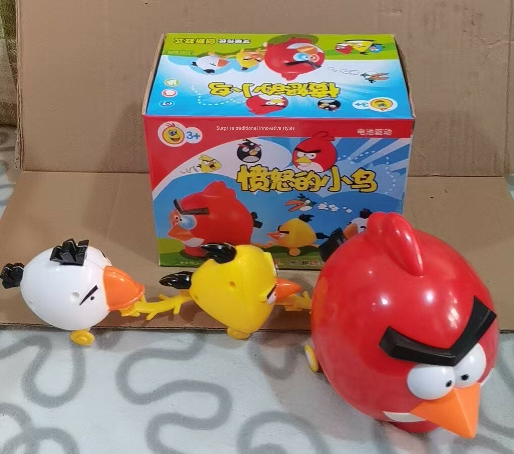Электрическая игрушечная машинка Angry Birds, пультовое управление для детей, развивающая игра
