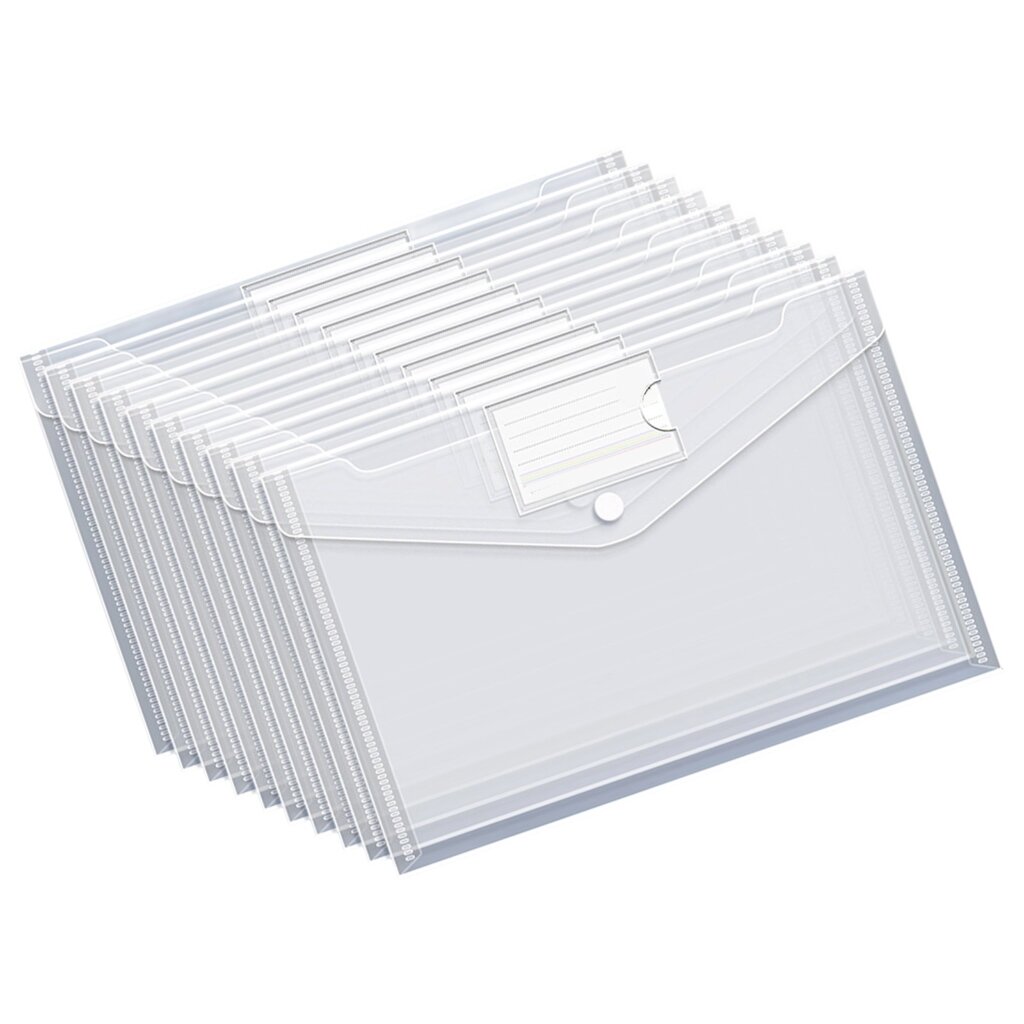 10 шт, сумка для хранения файлов-тип белой этикетки