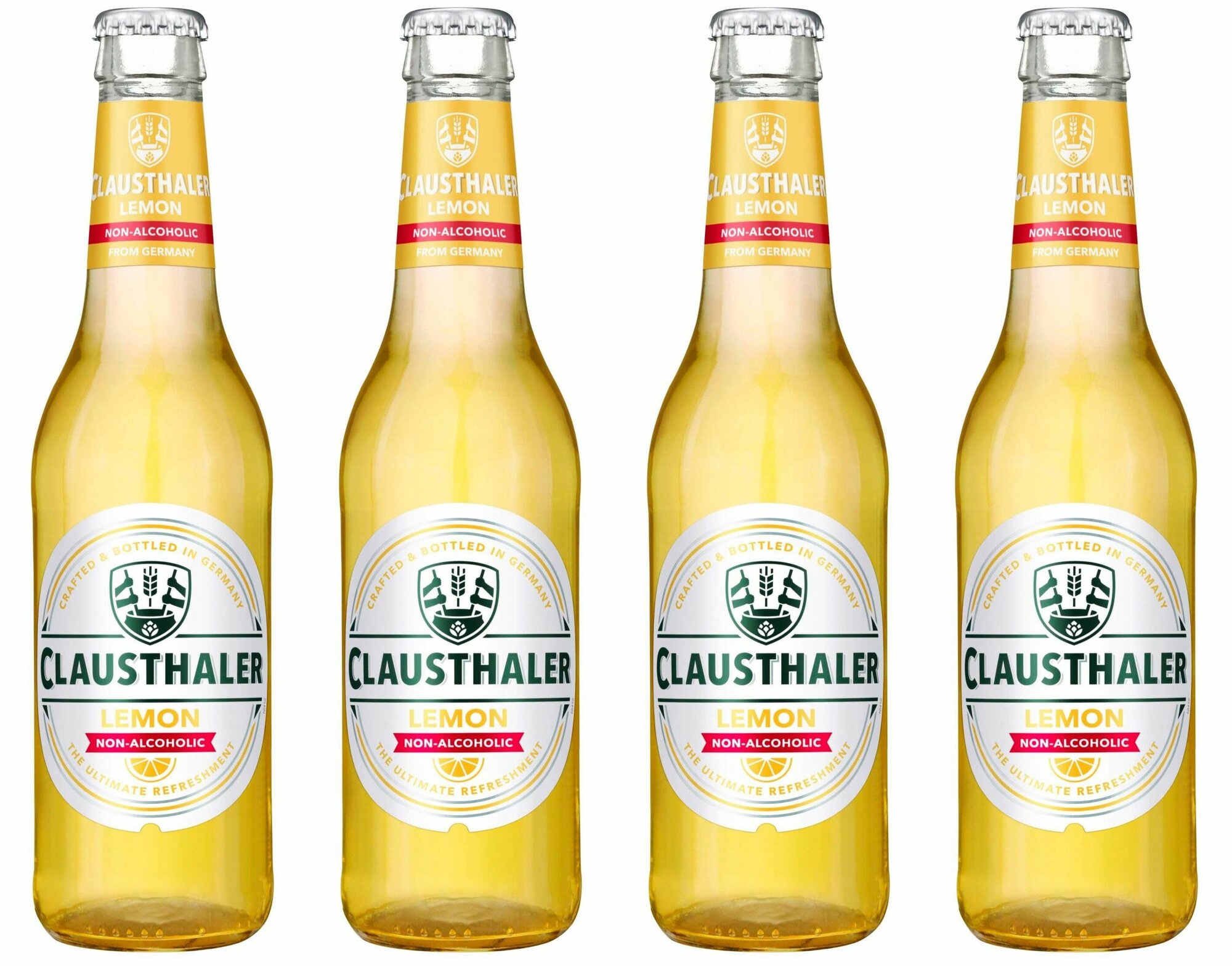 Пивной напиток безалкогольный CLAUSTHALER Lemon 0,33л*4штуки