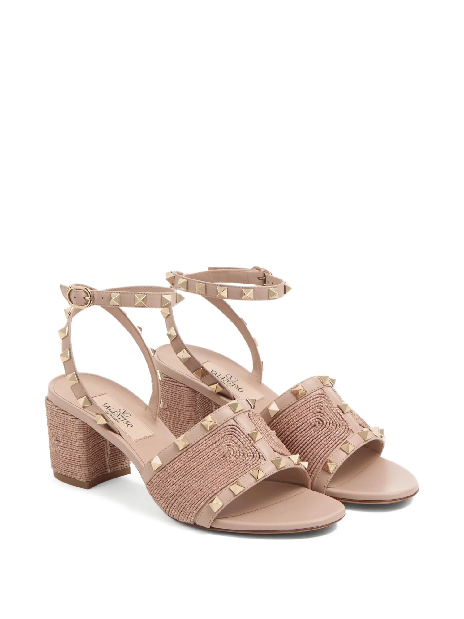 Босоножки Valentino Rockstud, размер 36.5, pink — фото 1