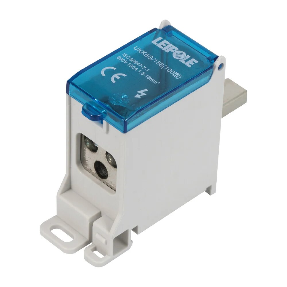 Распределительный блок (коробка) Leipole 100А, 690В, на DIN-рейку UKK6G/158/3x10 5012.028