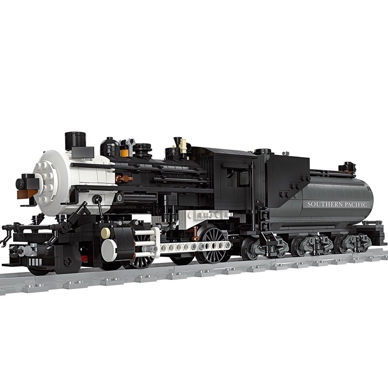 Конструктор Железная дорога Паровоз поезд, черный, 1136 деталей ( набор / подарок для мальчиков и девочек / подарок ребенку)