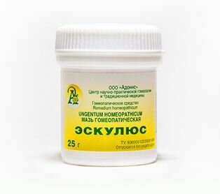 Мазь "Эскулюс" от отеков и воспалений 25 гр, Адонис