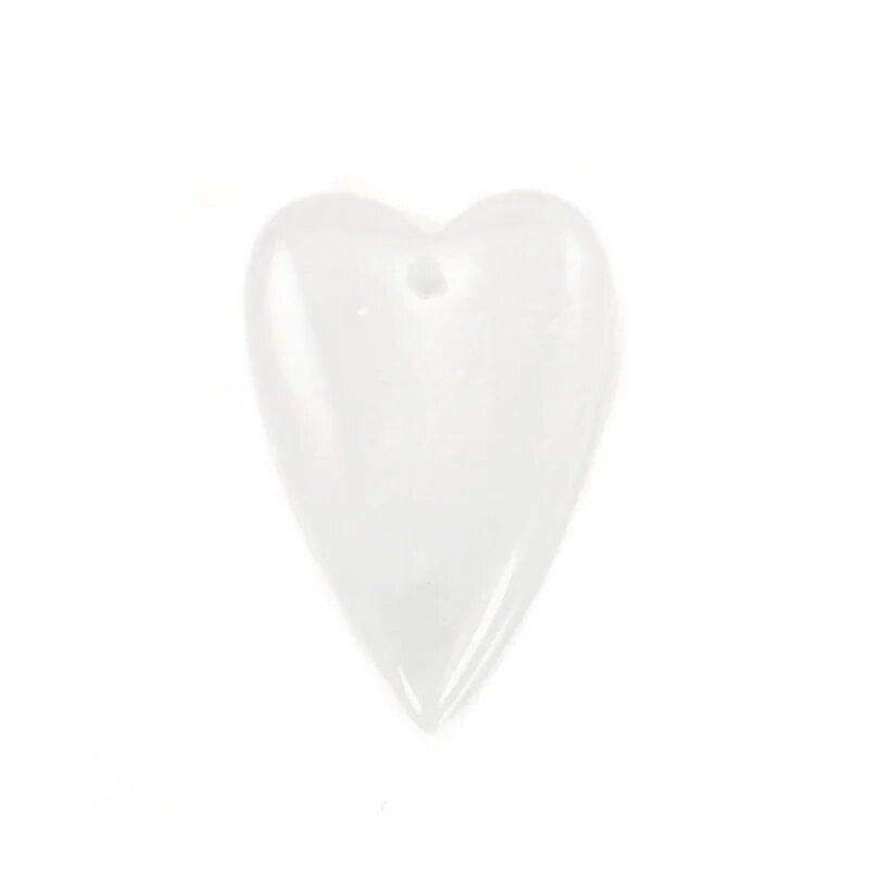 1 шт. подвеска в форме сердца из горного хрусталя, размер 20x30 мм
