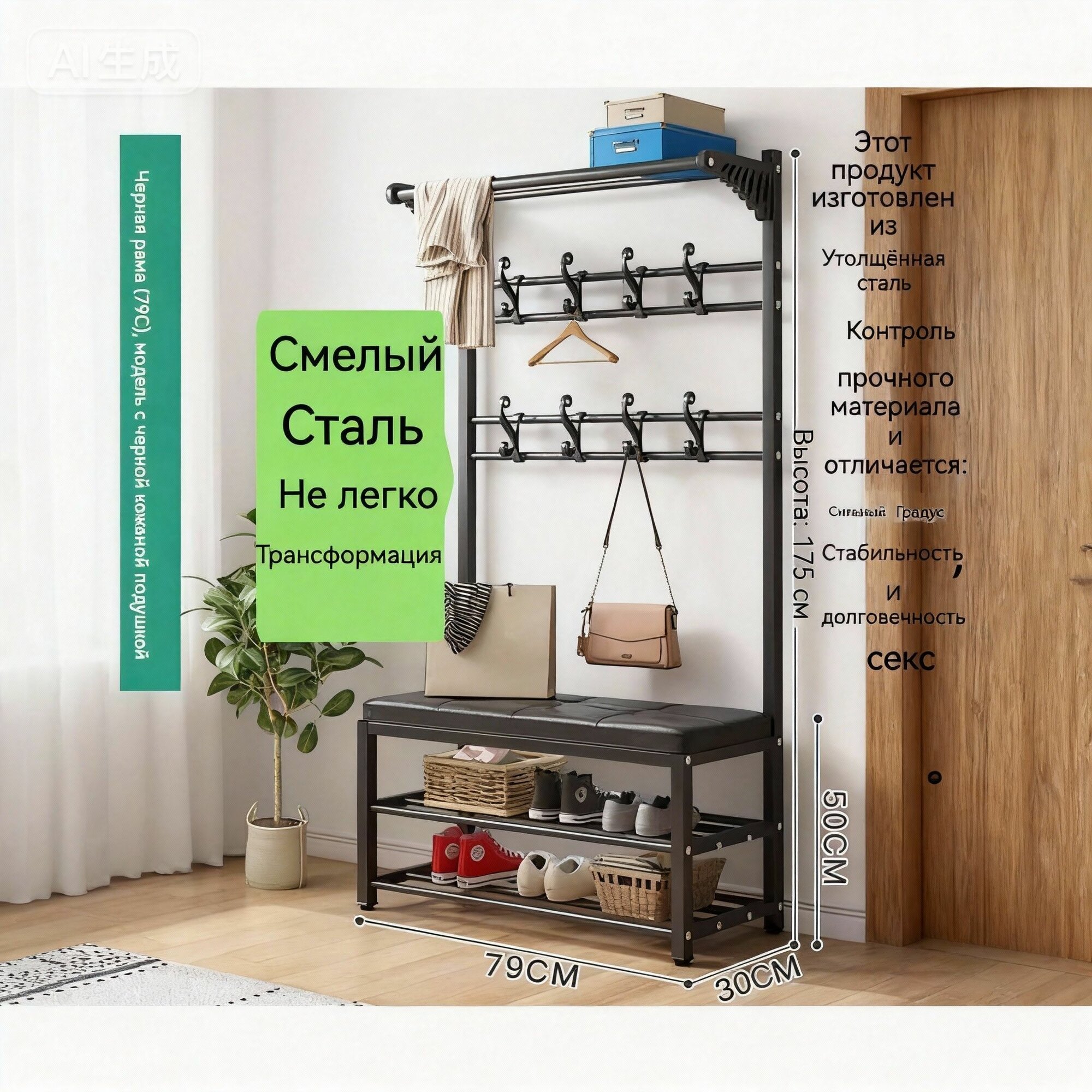 Вешалки напольные в коридоре; вешалки для мебели в коридоре