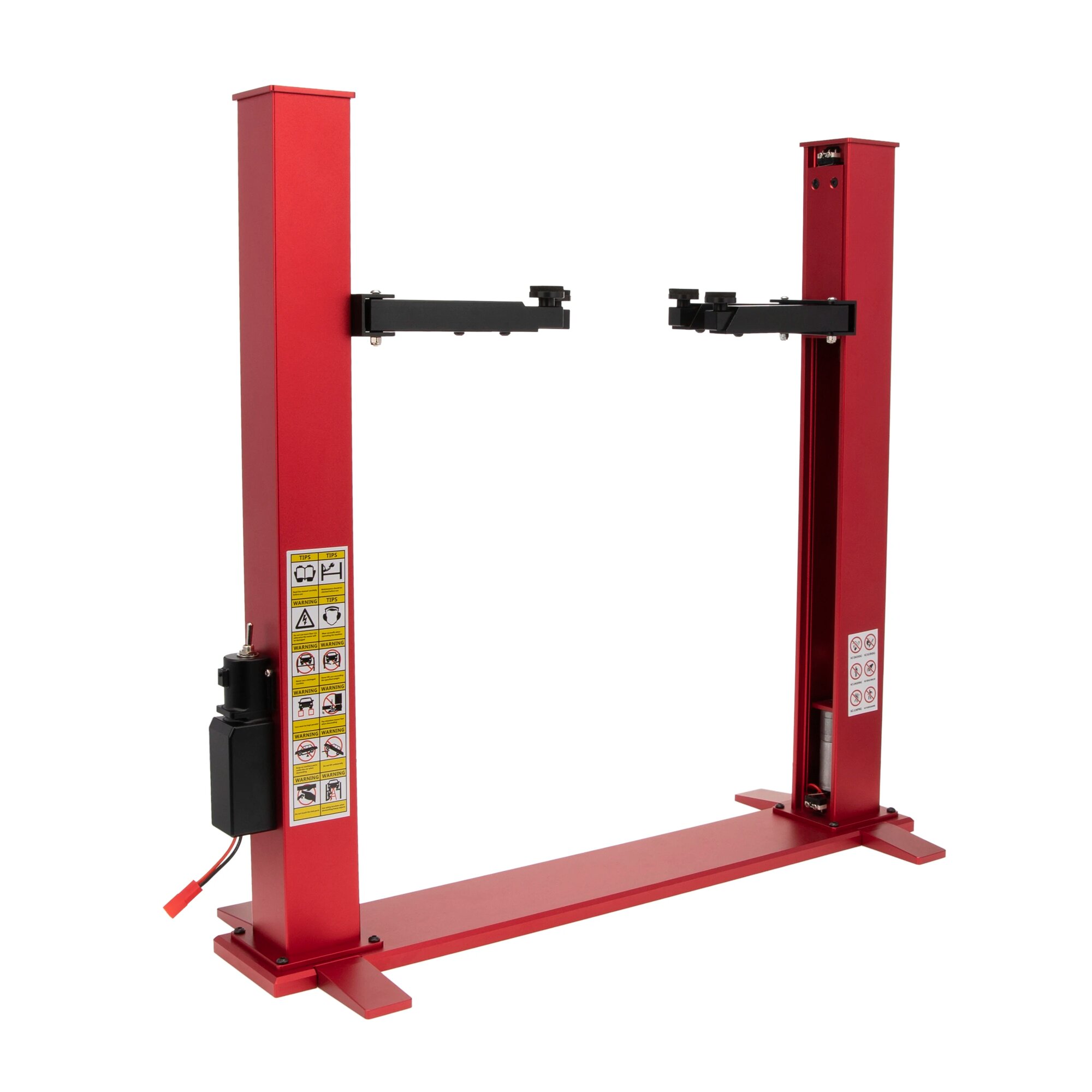 Радиоуправляемый автомобиль, двухстоечный подъемник, гаражные сцены, автоматический подъемник, двухмоторная платформа для гаража, серия 1/10 Red