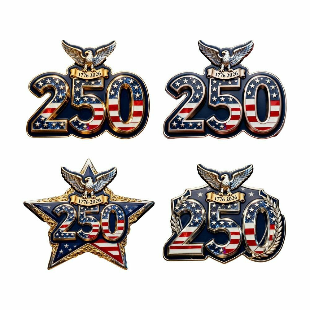 Набор из 4 значков BEATIZ к 250-летию Америки, акриловый значок-брошь к 250-летию, исторический значок 1776-2026, подарки ко Дню патриота и Дню независимости.